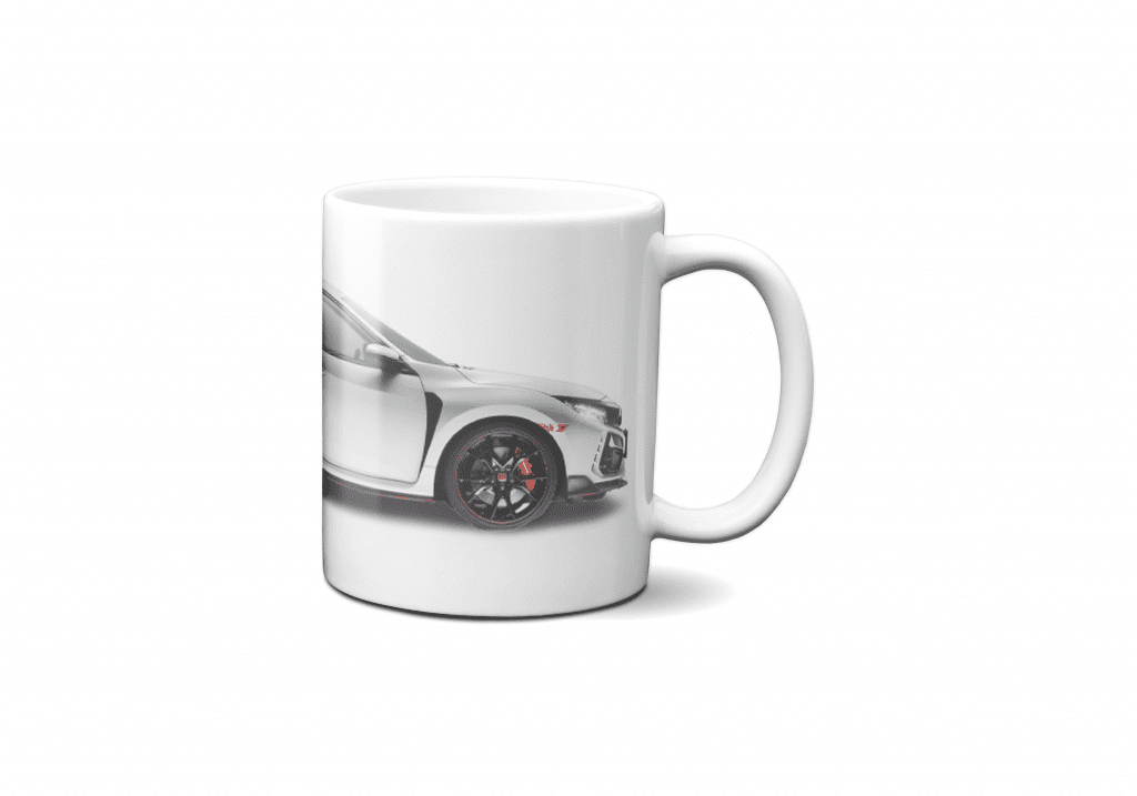 Honda Civic Type R car mug in White – Car Mugs | Pitstopbits the best ...