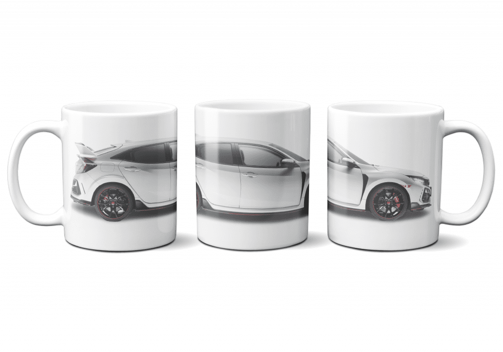 Honda Civic Type R car mug in White – Car Mugs | Pitstopbits the best ...