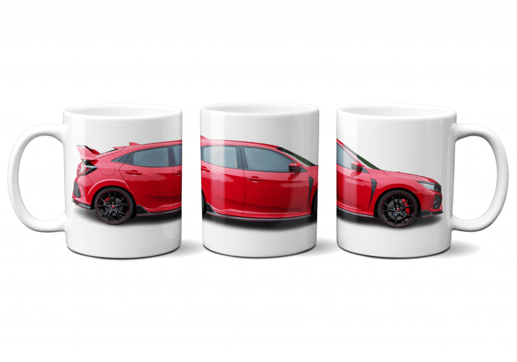 Honda Civic Type R car mug in Red – Car Mugs | Pitstopbits the best ...