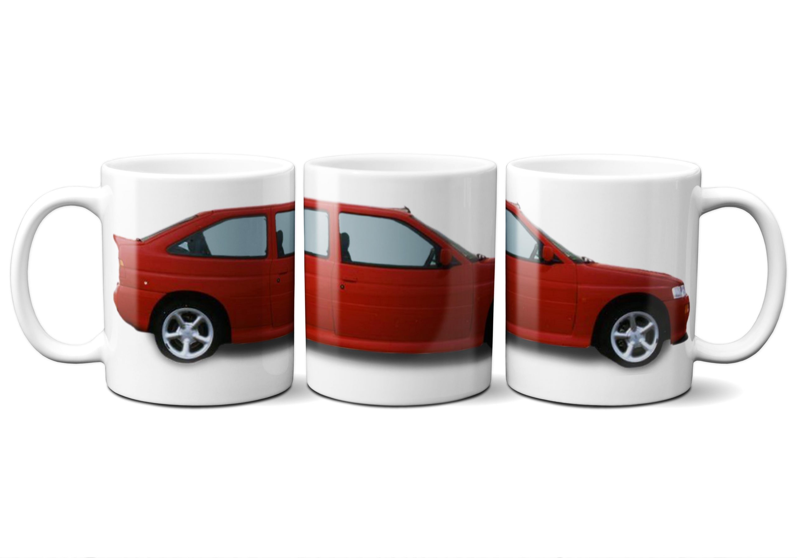 Ford Escort Cosworth RS car mug in Radiant Red- Standard Alloys – Car ...